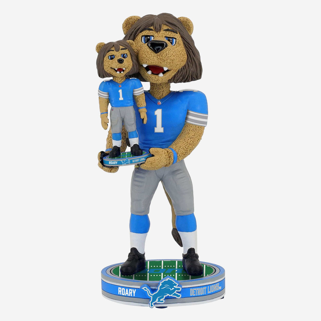 Roary Detroit Lions Bobble Dubblz Mascot Bobblehead FOCO