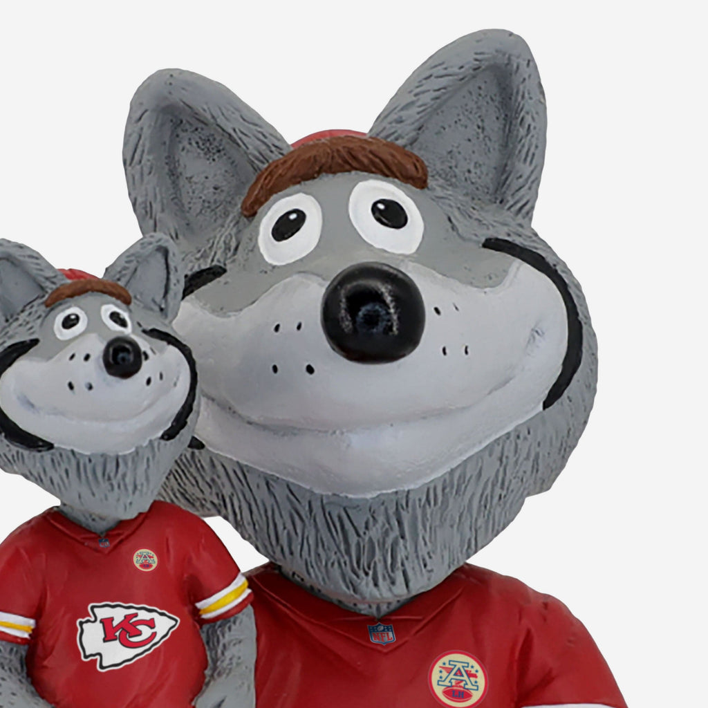 KC Wolf Kansas City Chiefs Bobble Dubblz Mascot Bobblehead FOCO