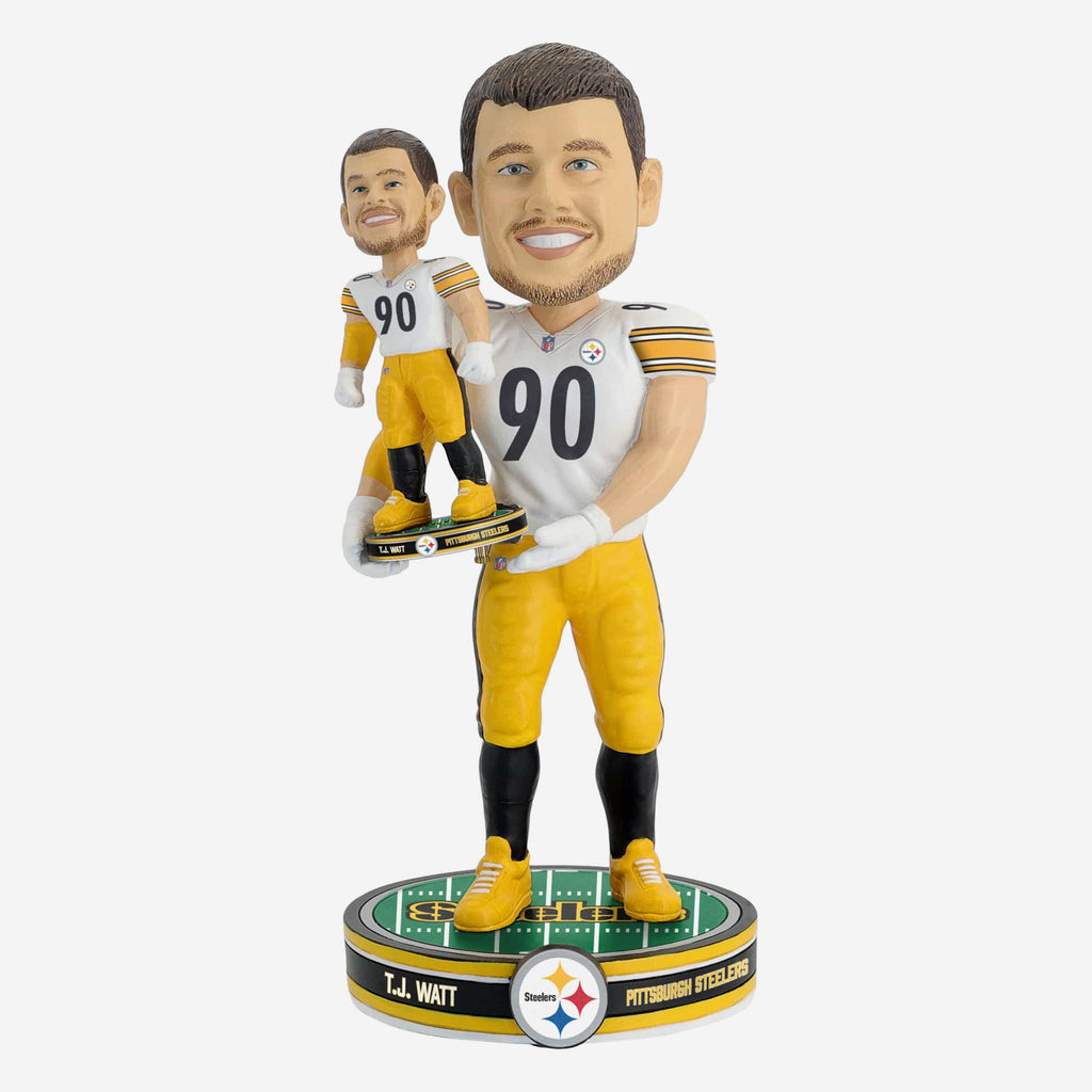 TJ Watt Pittsburgh Steelers Bobble Dubblz Bobblehead FOCO