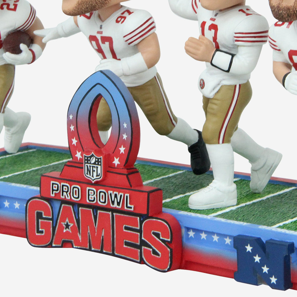 San Francisco 49ers 2024 Pro Bowl Games Mini Bobblehead Scene FOCO