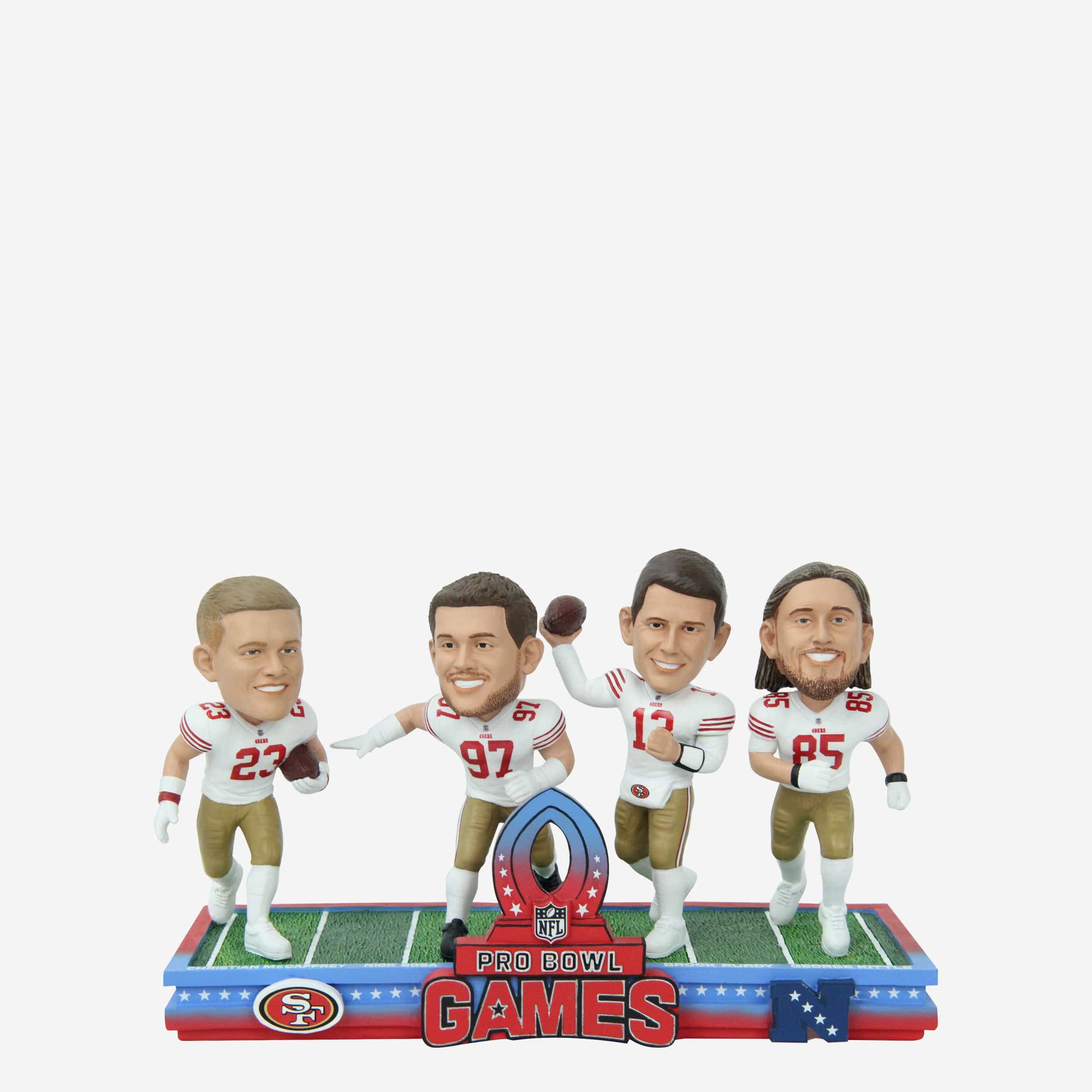 San Francisco 49ers 2024 Pro Bowl Games Mini Bobblehead Scene FOCO