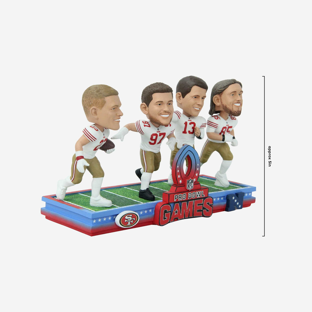 San Francisco 49ers 2024 Pro Bowl Games Mini Bobblehead Scene FOCO