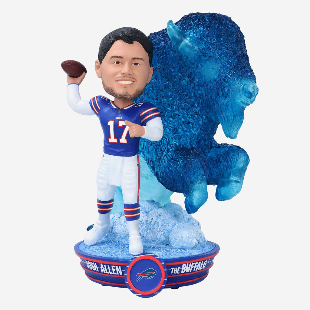 Josh Allen Buffalo Bills Buffalo Spirit Animal Bobblehead FOCO