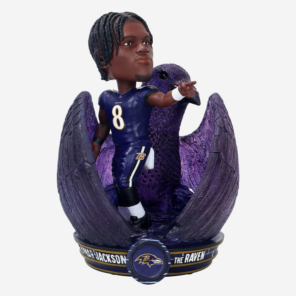 Lamar Jackson Baltimore Ravens Raven Spirit Animal Bobblehead FOCO