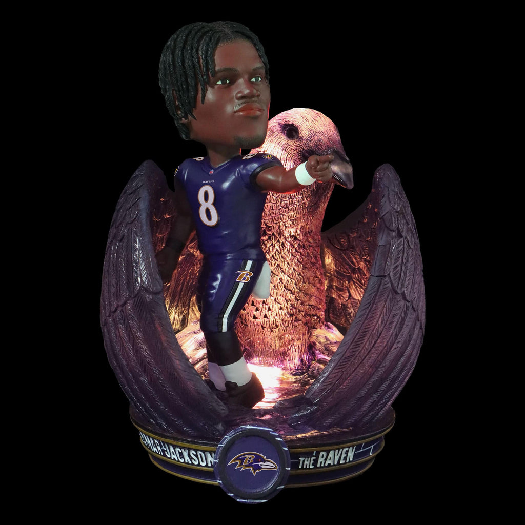 Lamar Jackson Baltimore Ravens Raven Spirit Animal Bobblehead FOCO