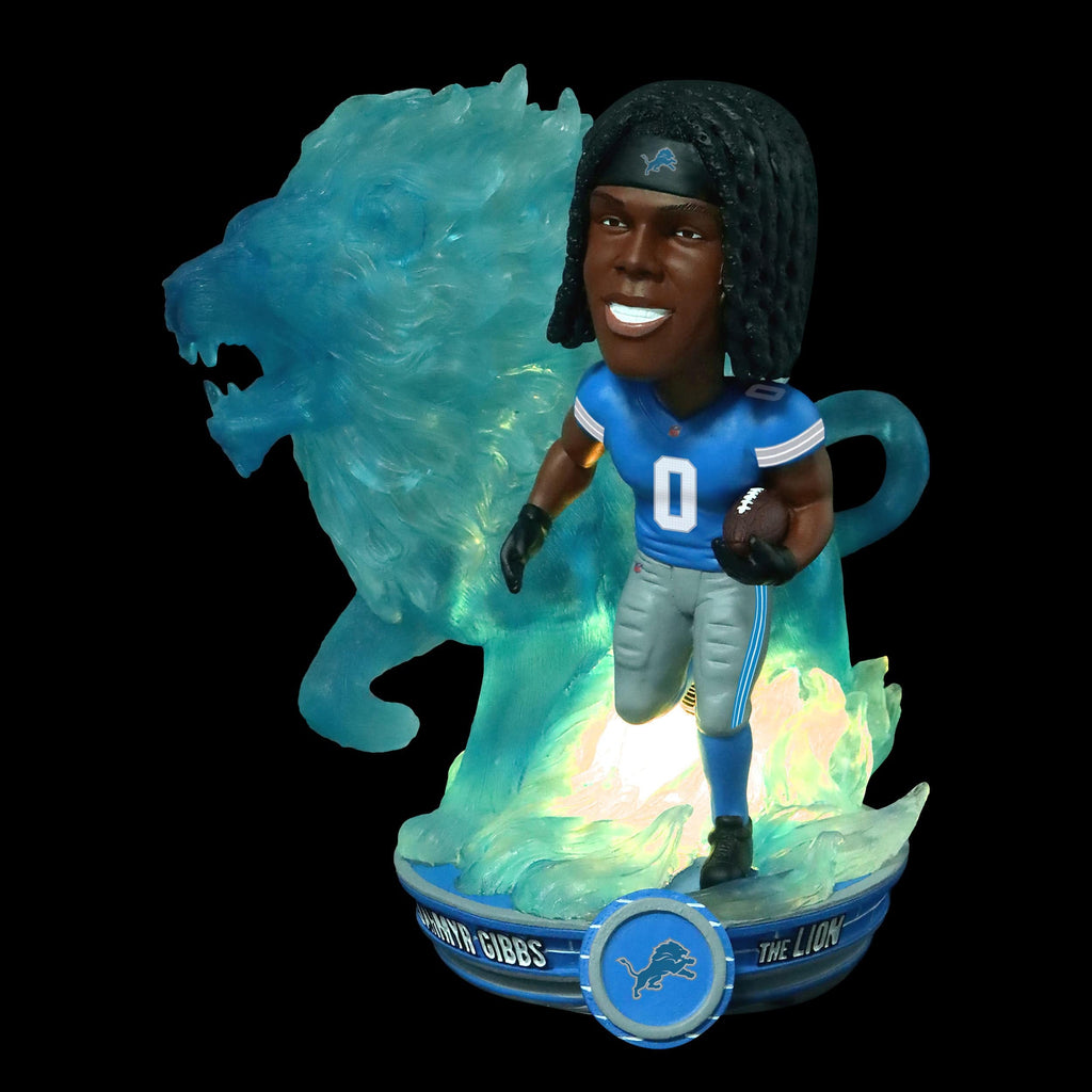 Jahmyr Gibbs Detroit Lions Lion Spirit Animal Bobblehead FOCO
