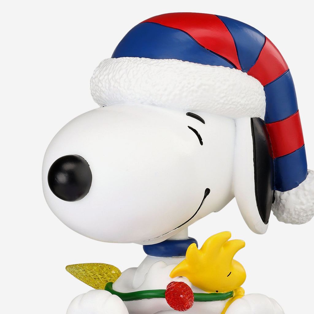 Buffalo Bills Snoopy & Woodstock Peanuts Christmas Light Up Bobblehead FOCO