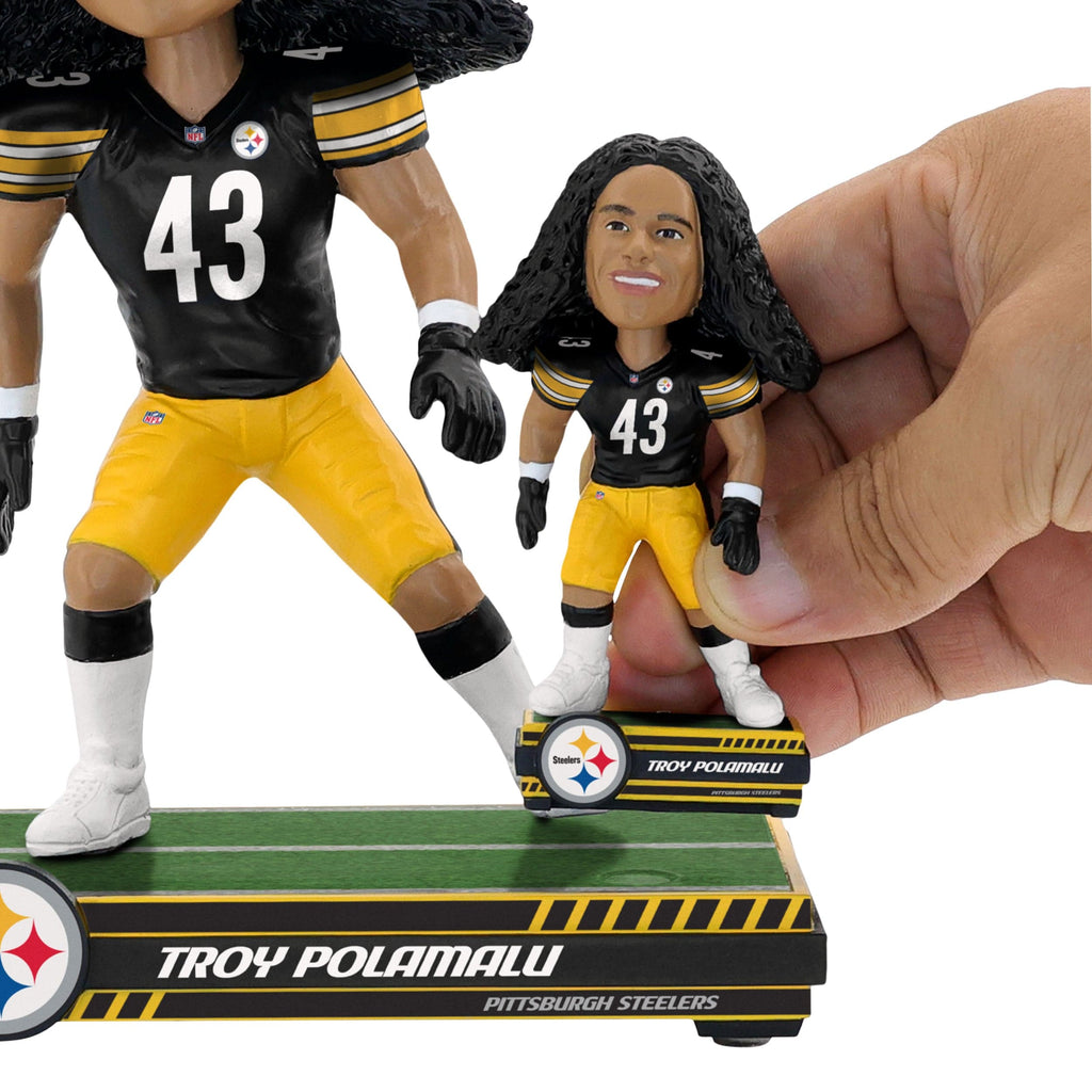 Troy Polamalu Pittsburgh Steelers Magnetized Bobble Dubblz Bobblehead FOCO