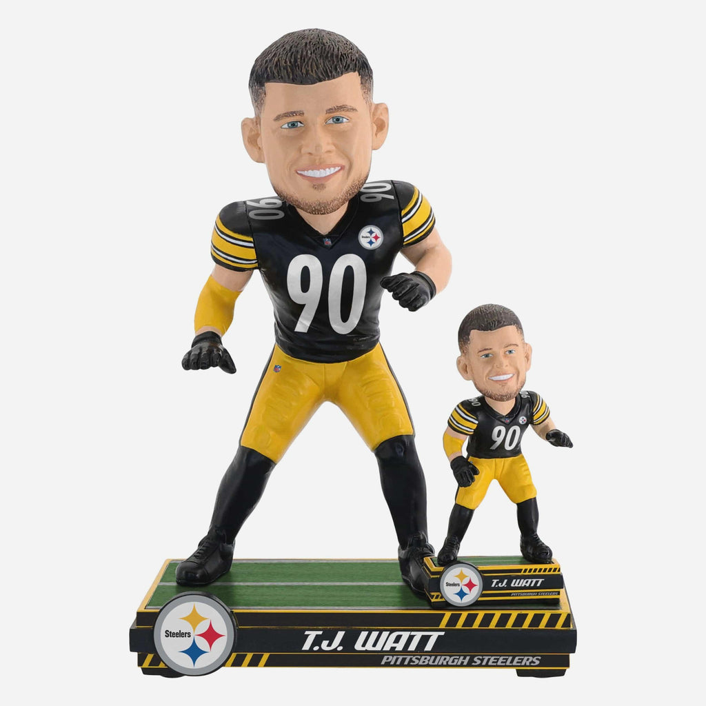 TJ Watt Pittsburgh Steelers Magnetized Bobble Dubblz Bobblehead FOCO