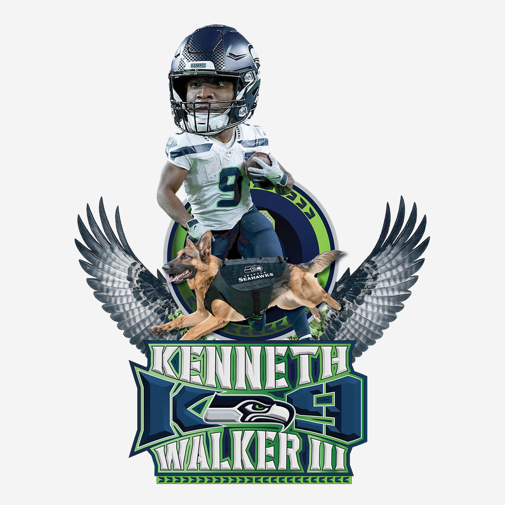 Kenneth Walker III Seattle Seahawks K9 Bobblehead FOCO