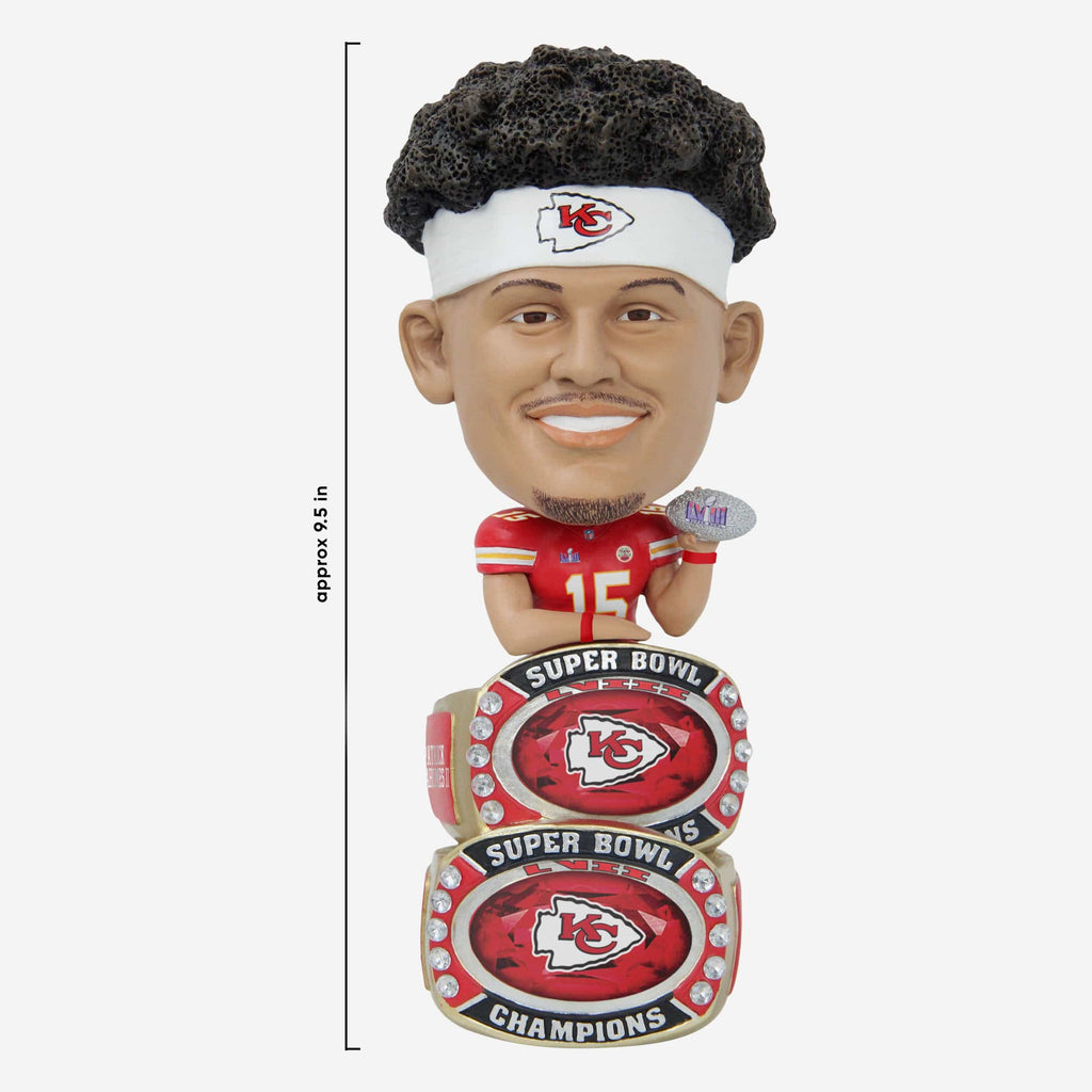 Patrick Mahomes Kansas City Chiefs Super Bowl LVIII Champions Double B FOCO