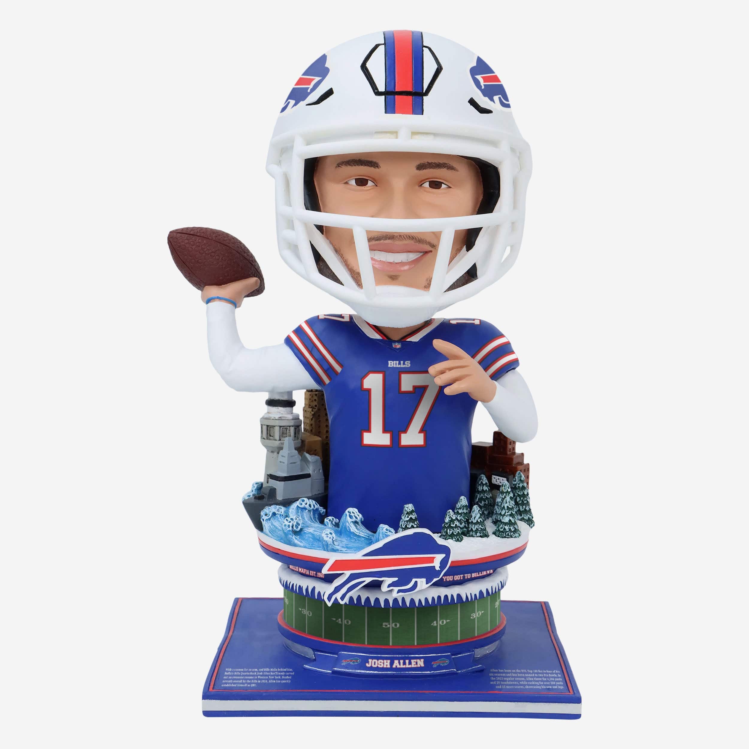 Josh Allen Buffalo Bills Bust Bighead Bobblehead FOCO