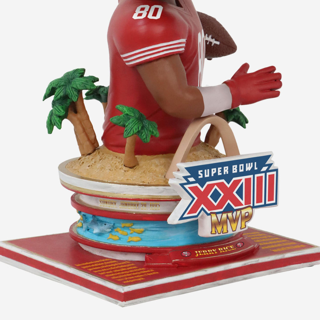 Jerry Rice San Francisco 49ers Super Bowl XXIII MVP Bust Bighead Bobbl FOCO