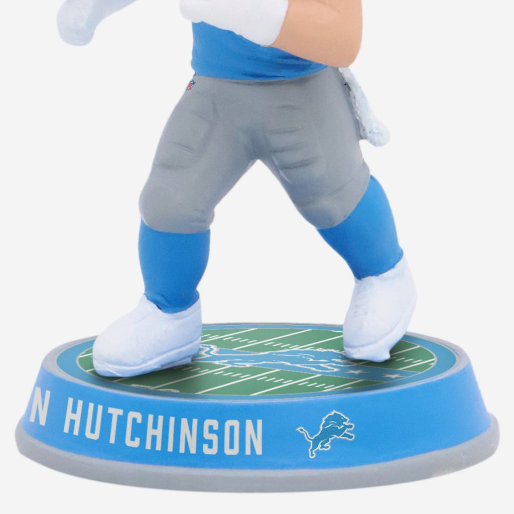Aidan Hutchinson Detroit Lions Retro Uniform Field Stripe Mini Bighead FOCO