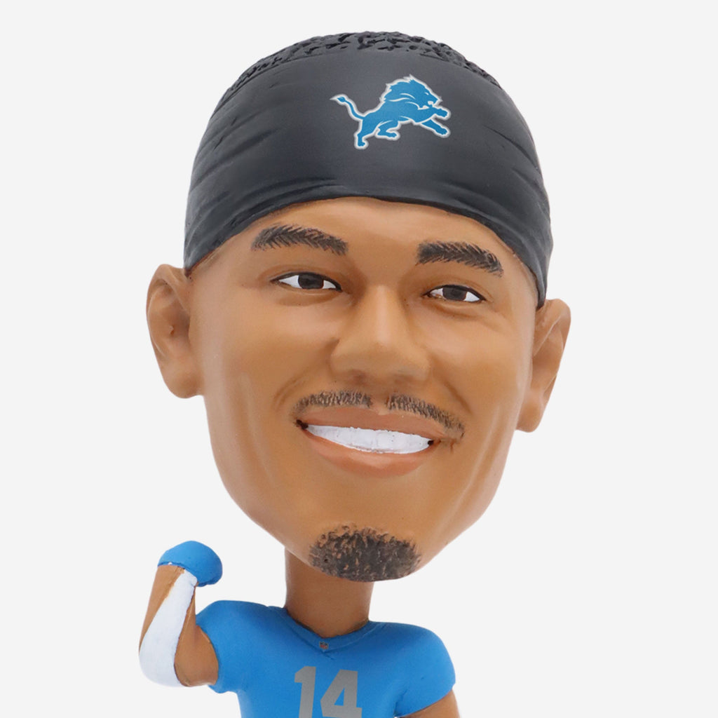Amon-Ra St Brown Detroit Lions Retro Uniform Field Stripe Mini Bighead FOCO