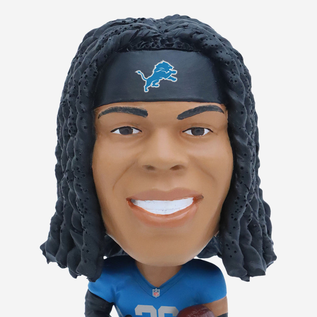 Jahmyr Gibbs Detroit Lions Retro Uniform Field Stripe Mini Bighead Bob FOCO