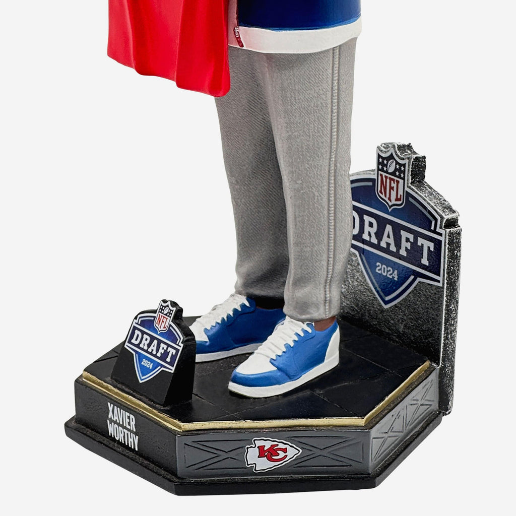 Xavier Worthy Kansas City Chiefs 2024 Draft Pick Bobblehead FOCO