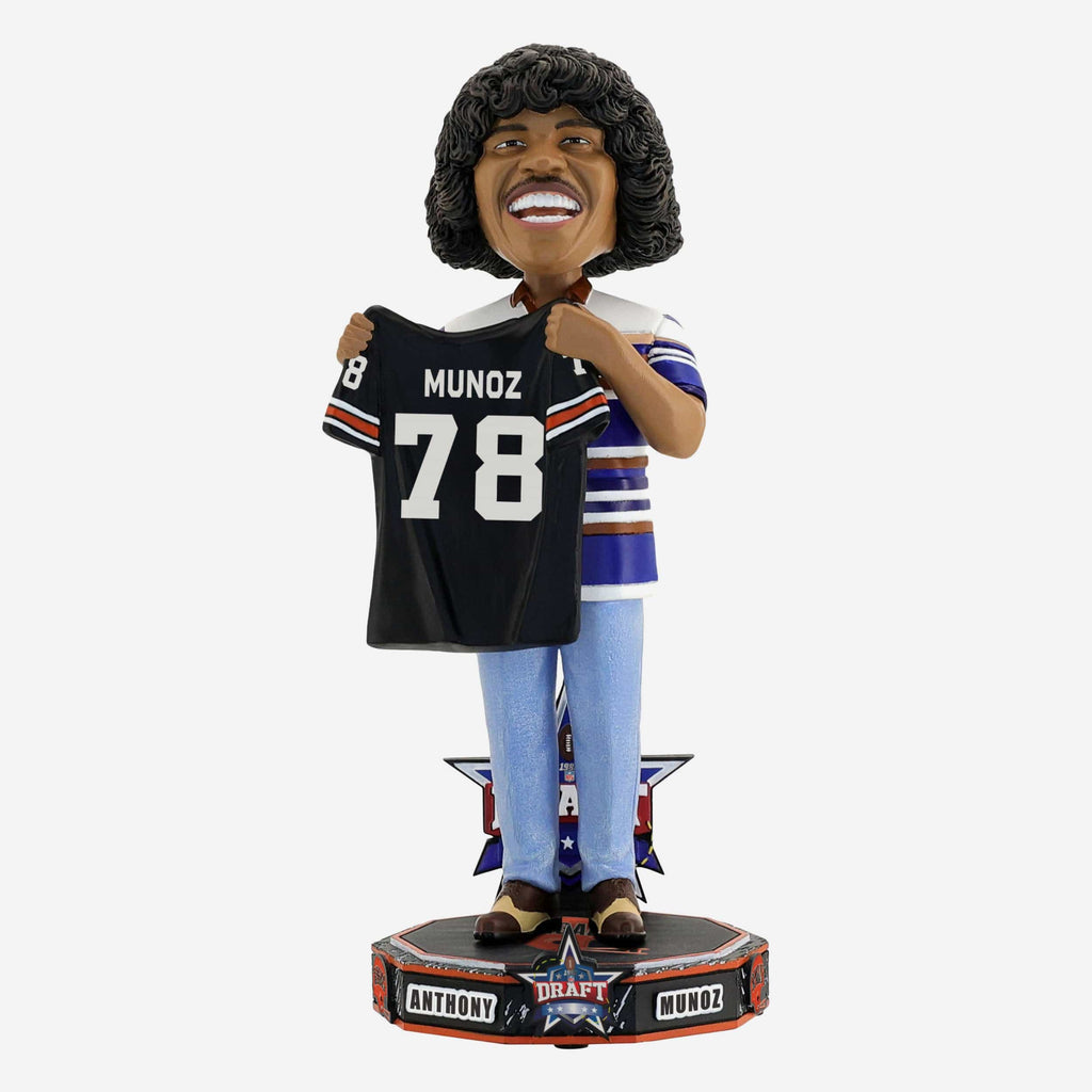 Anthony Munoz Cincinnati Bengals 1980 NFL Draft Pick Bobblehead FOCO
