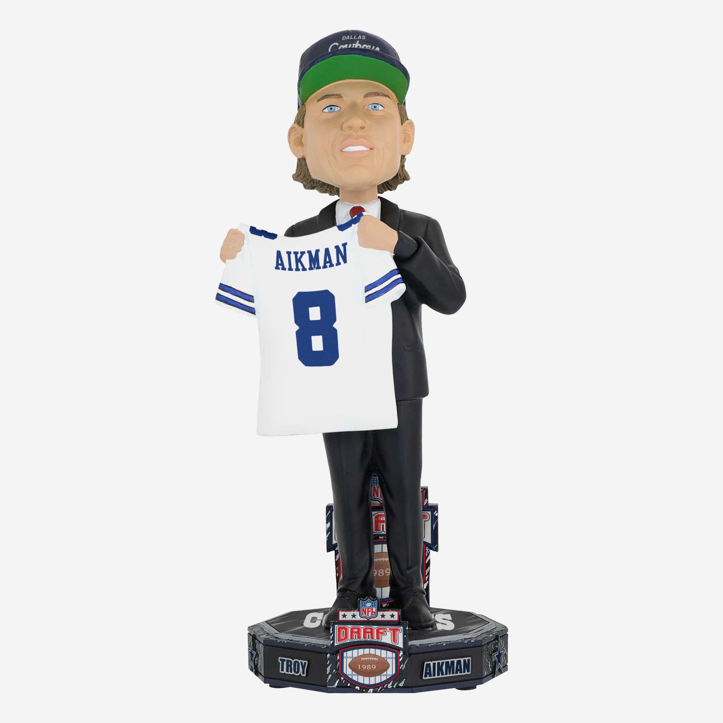 Troy Aikman Dallas Cowboys 1989 Draft Pick Bobblehead FOCO