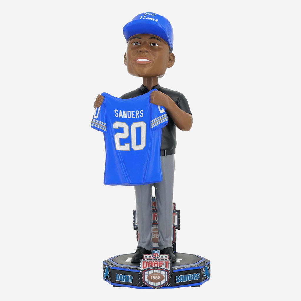 Barry Sanders Detroit Lions 1989 Draft Pick Bobblehead FOCO