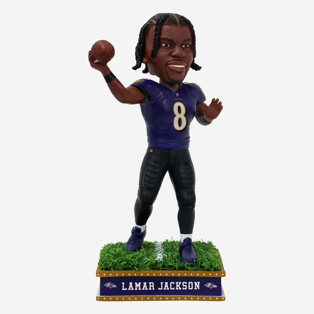 Lamar Jackson Baltimore Ravens Field Star Bobblehead FOCO