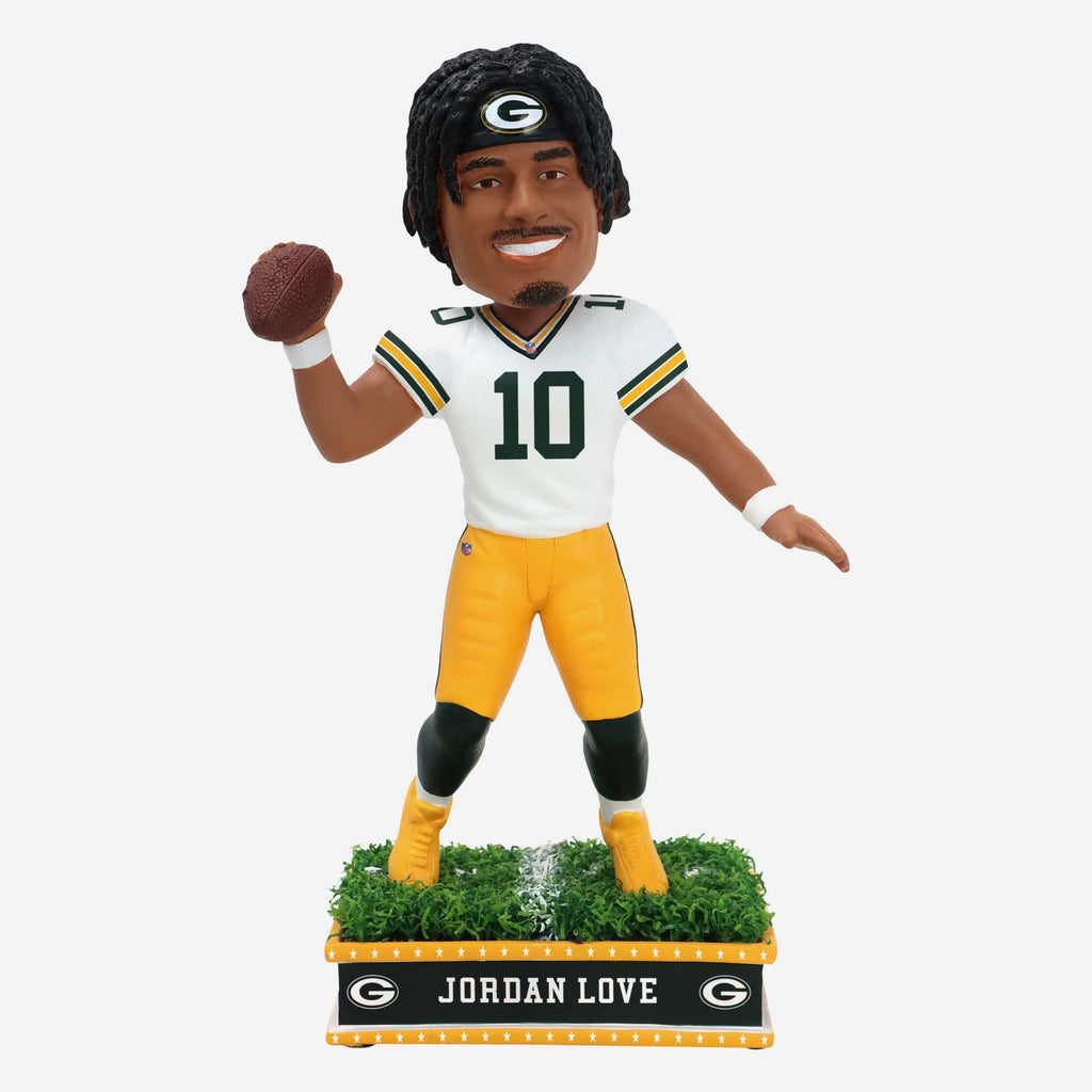 Jordan Love Green Bay Packers Field Star Bobblehead FOCO