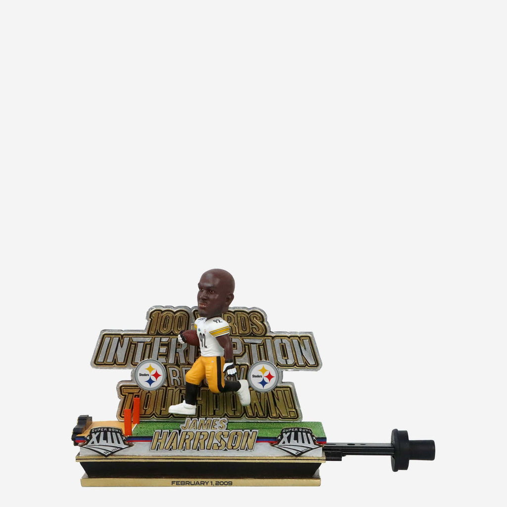 James Harrison Pittsburgh Steelers Super Bowl XLIII Interception Retur FOCO