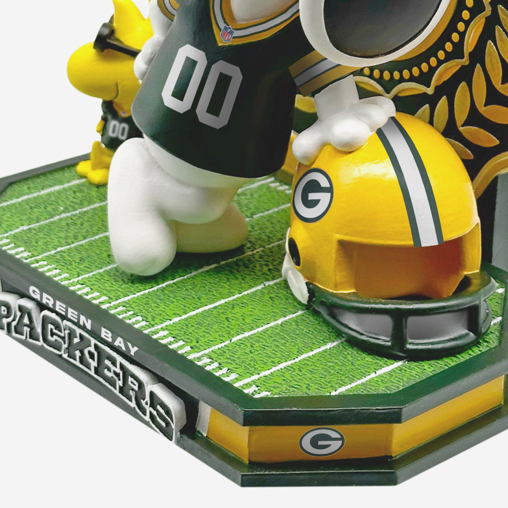 Green Bay Packers Snoopy & Woodstock Joe Cool Peanuts Dual Bobblehead FOCO
