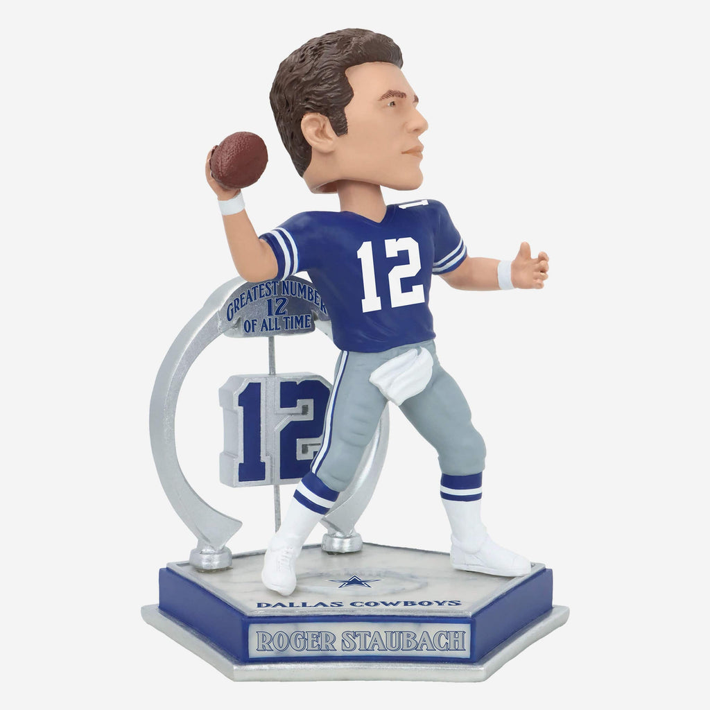 Roger Staubach Dallas Cowboys Legendary Number 12 Bobblehead FOCO