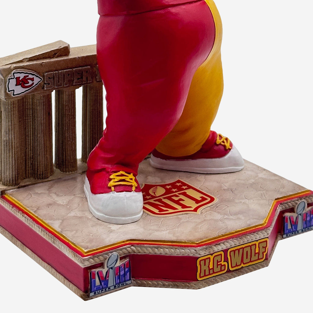 KC Wolf Kansas City Chiefs Super Bowl LVIII Bound Mascot Bobblehead FOCO