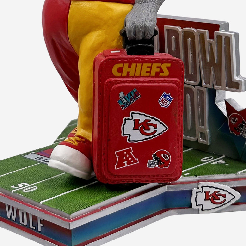 KC Wolf Kansas City Chiefs Super Bowl LVII Bound Mascot Bobblehead FOCO