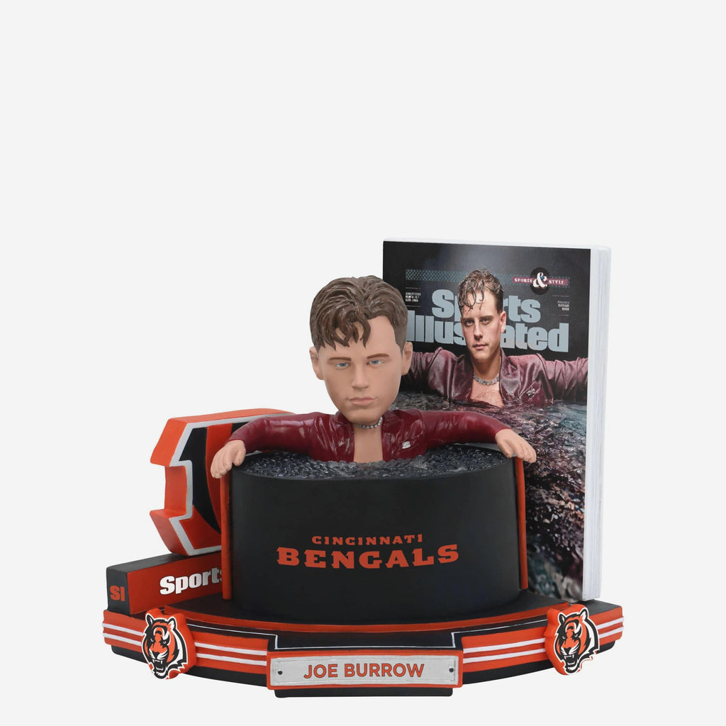 Joe Burrow Cincinnati Bengals Brrr Sports Illustrated Cover Bobblehead FOCO