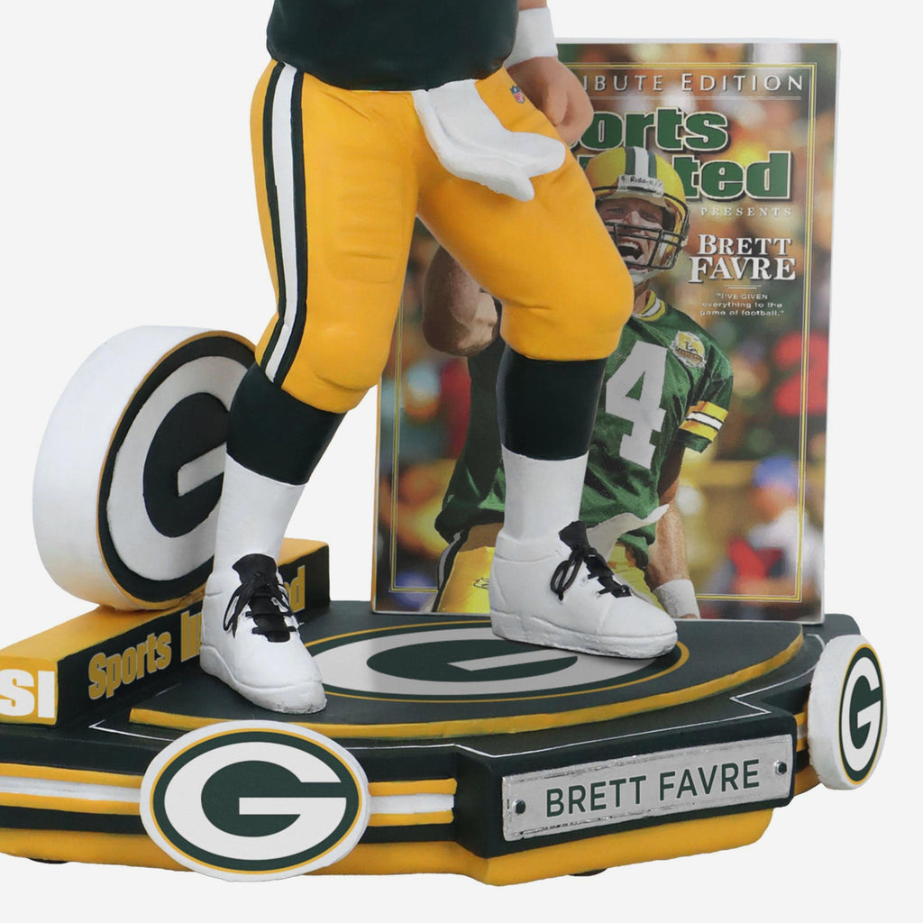 Brett Favre Green Bay Packers Tribute Sports Illustrated Cover Bobbleh FOCO