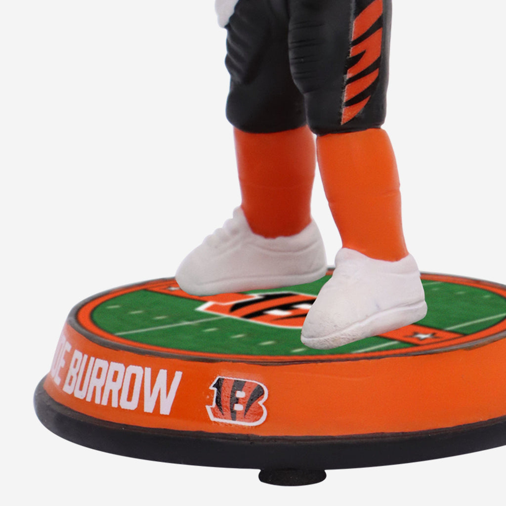 Joe Burrow Cincinnati Bengals Field Stripe Mini Bighead Bobblehead FOCO