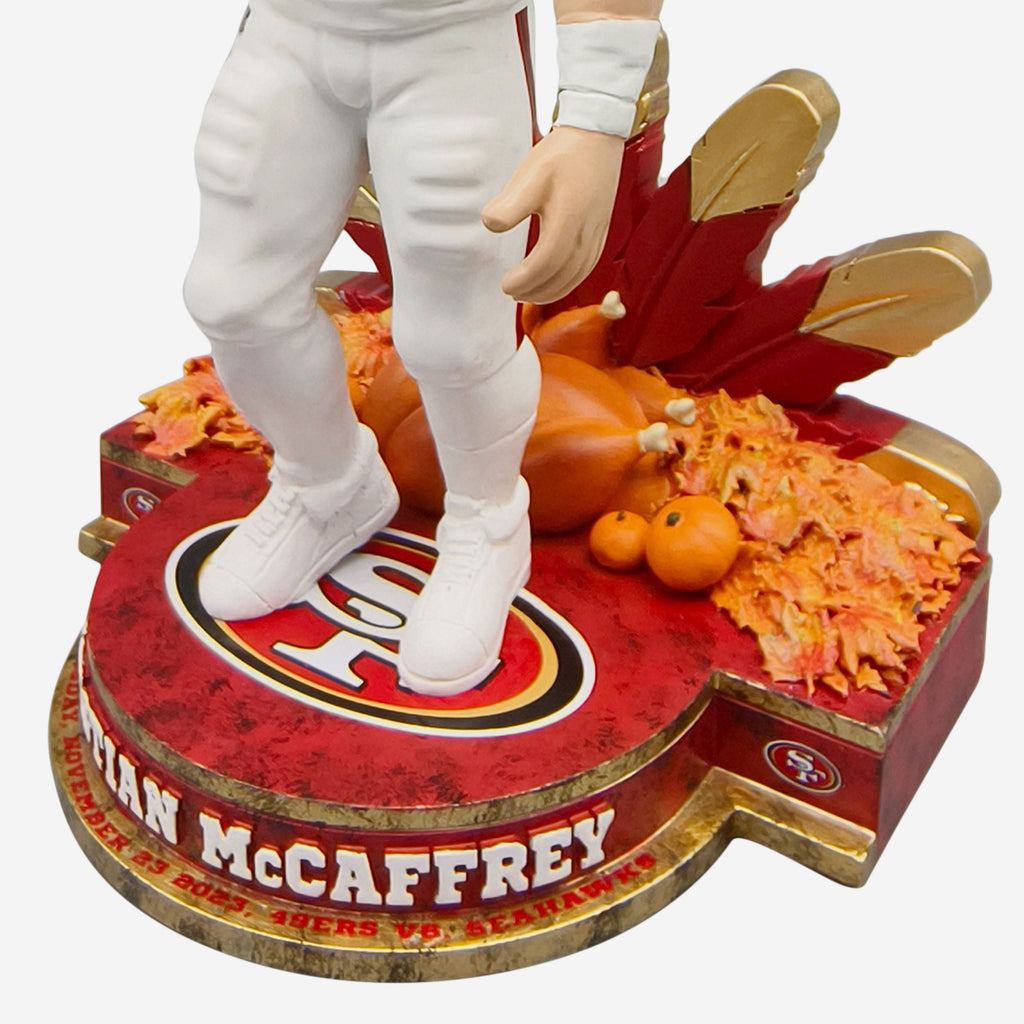 Christian McCaffrey San Francisco 49ers Thanksgiving Feast Bobblehead FOCO