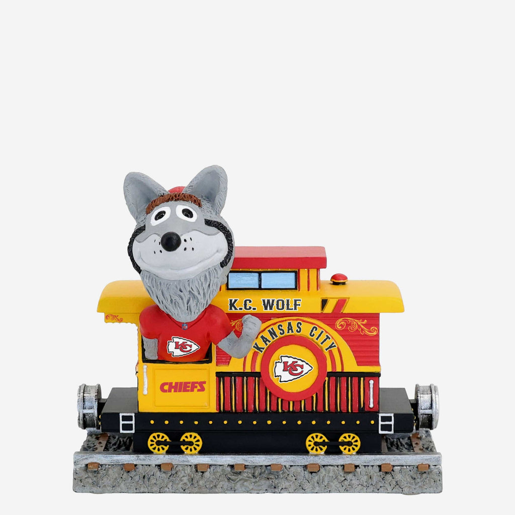 KC Wolf Kansas City Chiefs Express Train Mascot Bobblehead FOCO