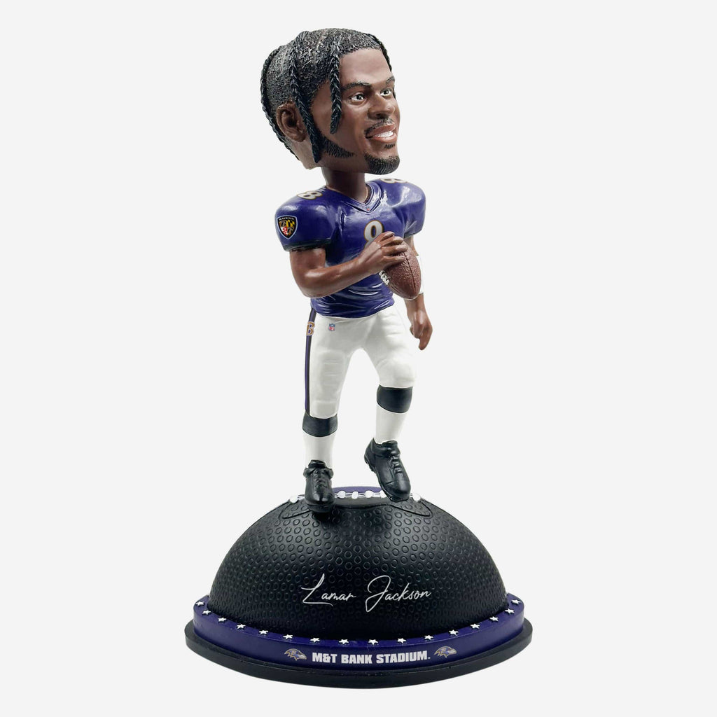 Lamar Jackson Baltimore Ravens Magnetic Stadium Base Bobblehead FOCO
