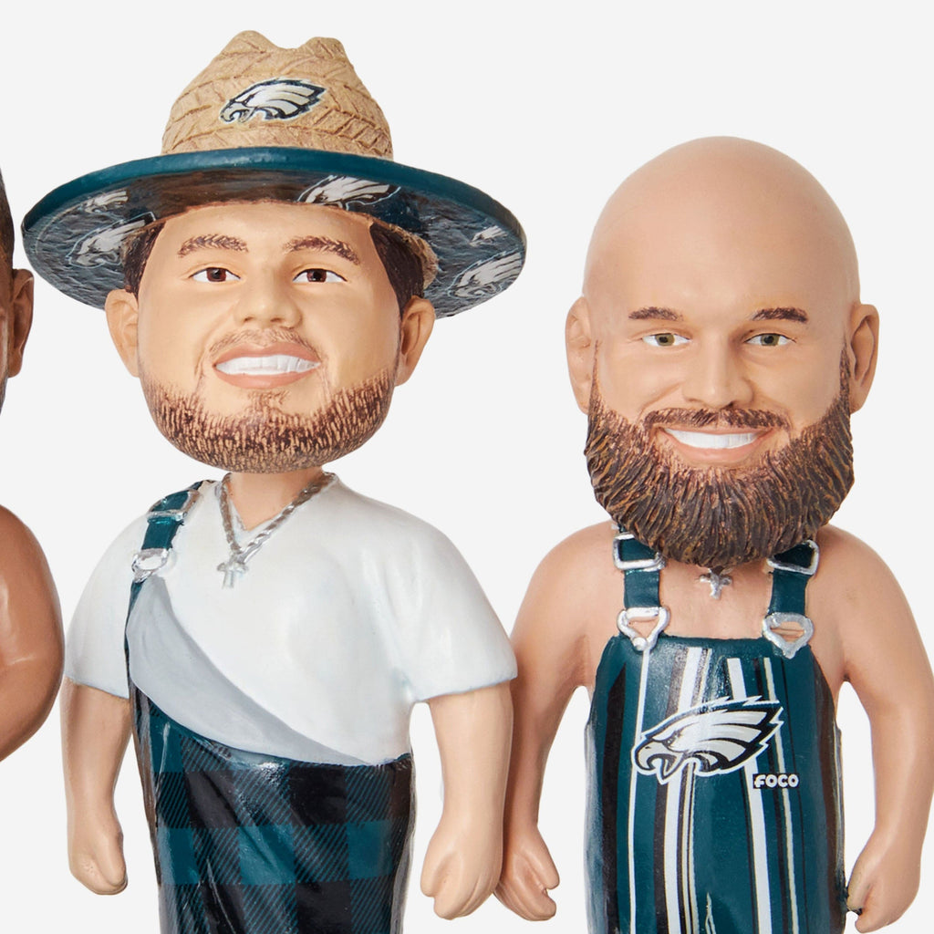 Philadelphia Eagles Bib Overalls Mini Bobblehead Scene FOCO
