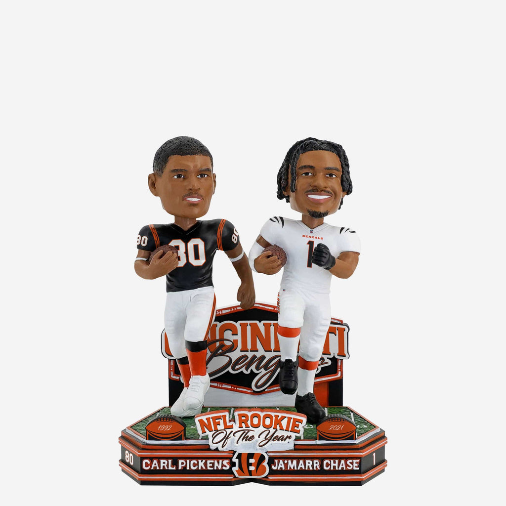 Carl Pickens & Ja'Marr Chase Cincinnati Bengals 1992 & 2021 Rookie of FOCO