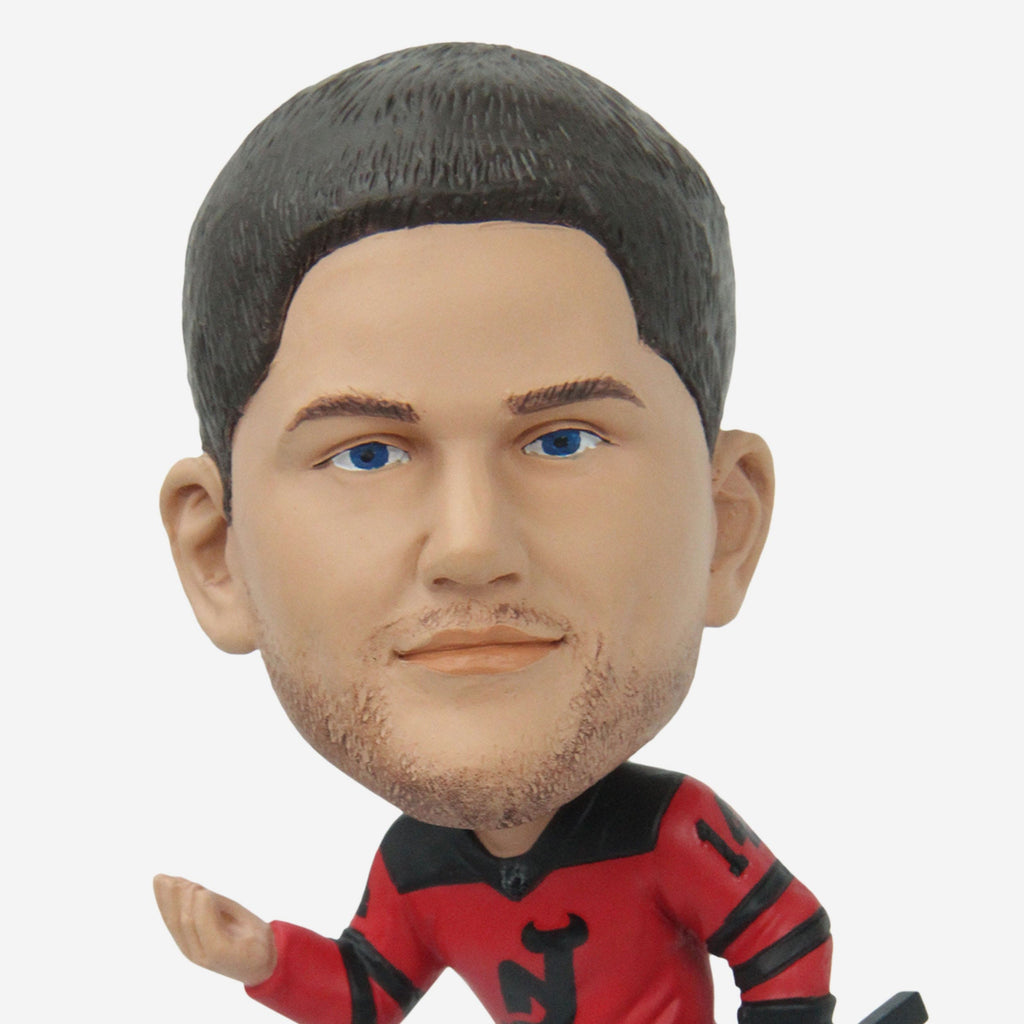 Nathan Bastian New Jersey Devils 2024 Stadium Series Celly Ice Stripe FOCO