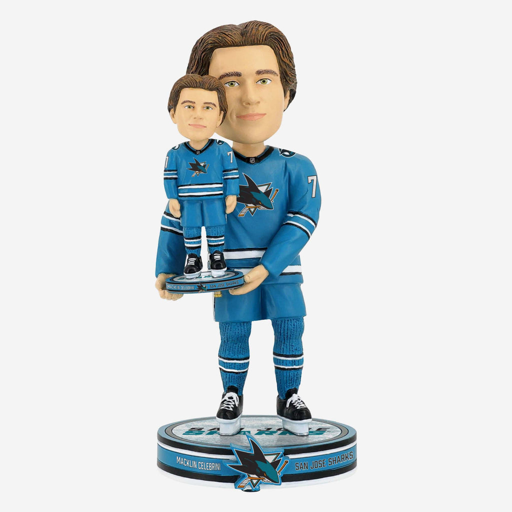 Macklin Celebrini San Jose Sharks Bobble Dubblz Bobblehead FOCO