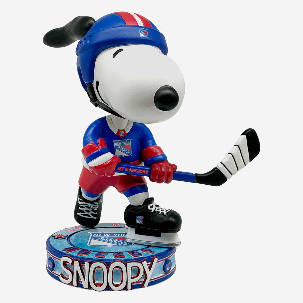 New York Rangers Snoopy Peanuts Bighead Bobblehead FOCO