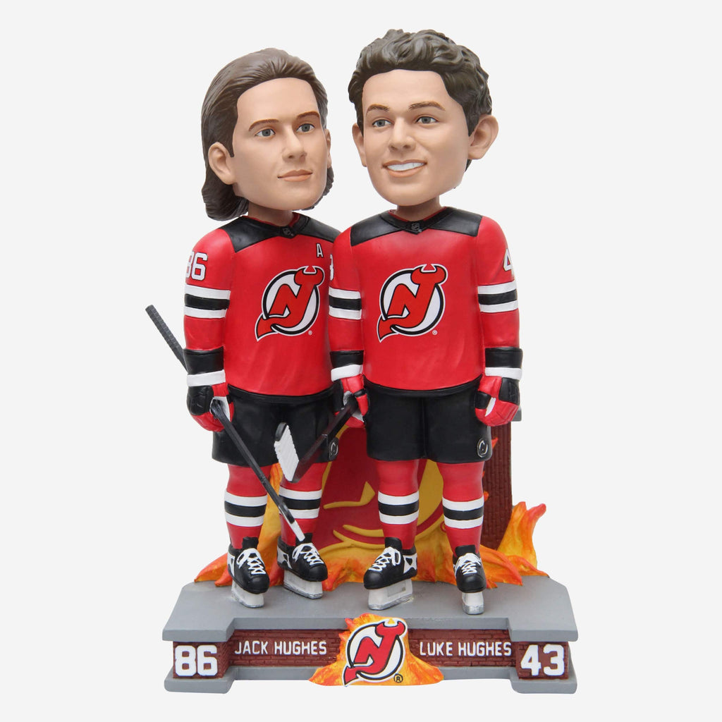 Jack Hughes & Luke Hughes New Jersey Devils Brothers Bobblehead FOCO
