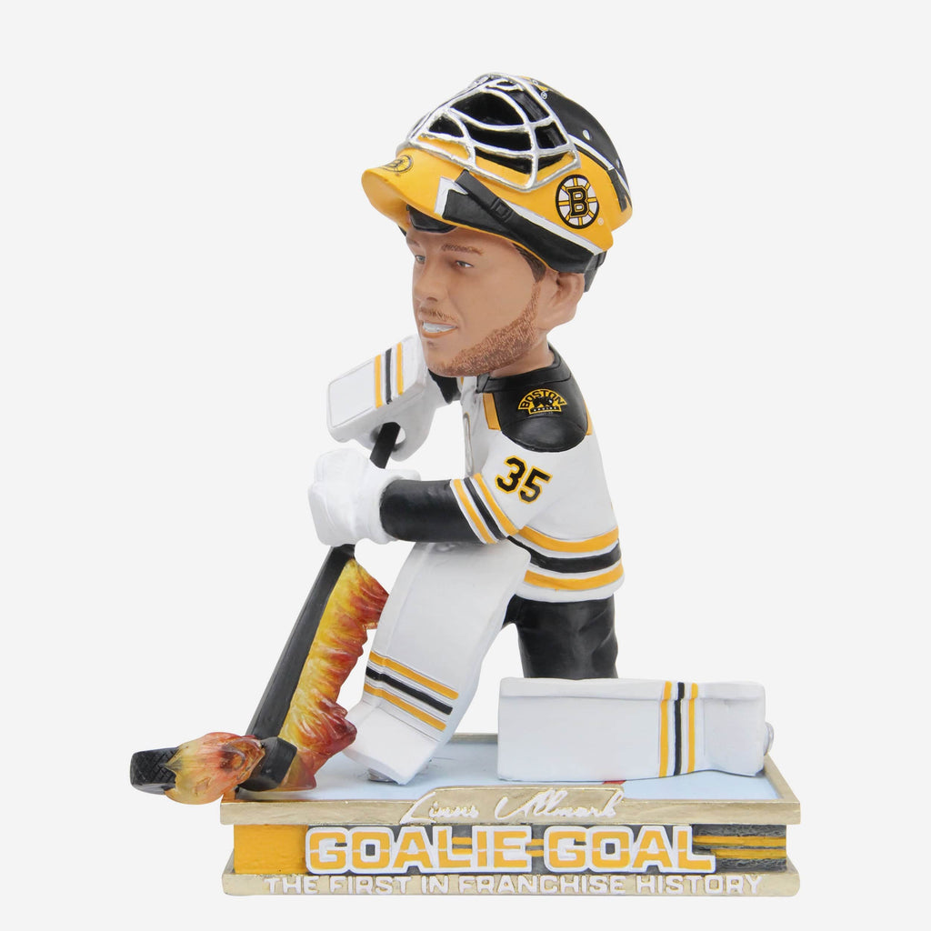 Linus Ullmark Boston Bruins Firestick Goalie Goal Bobblehead FOCO