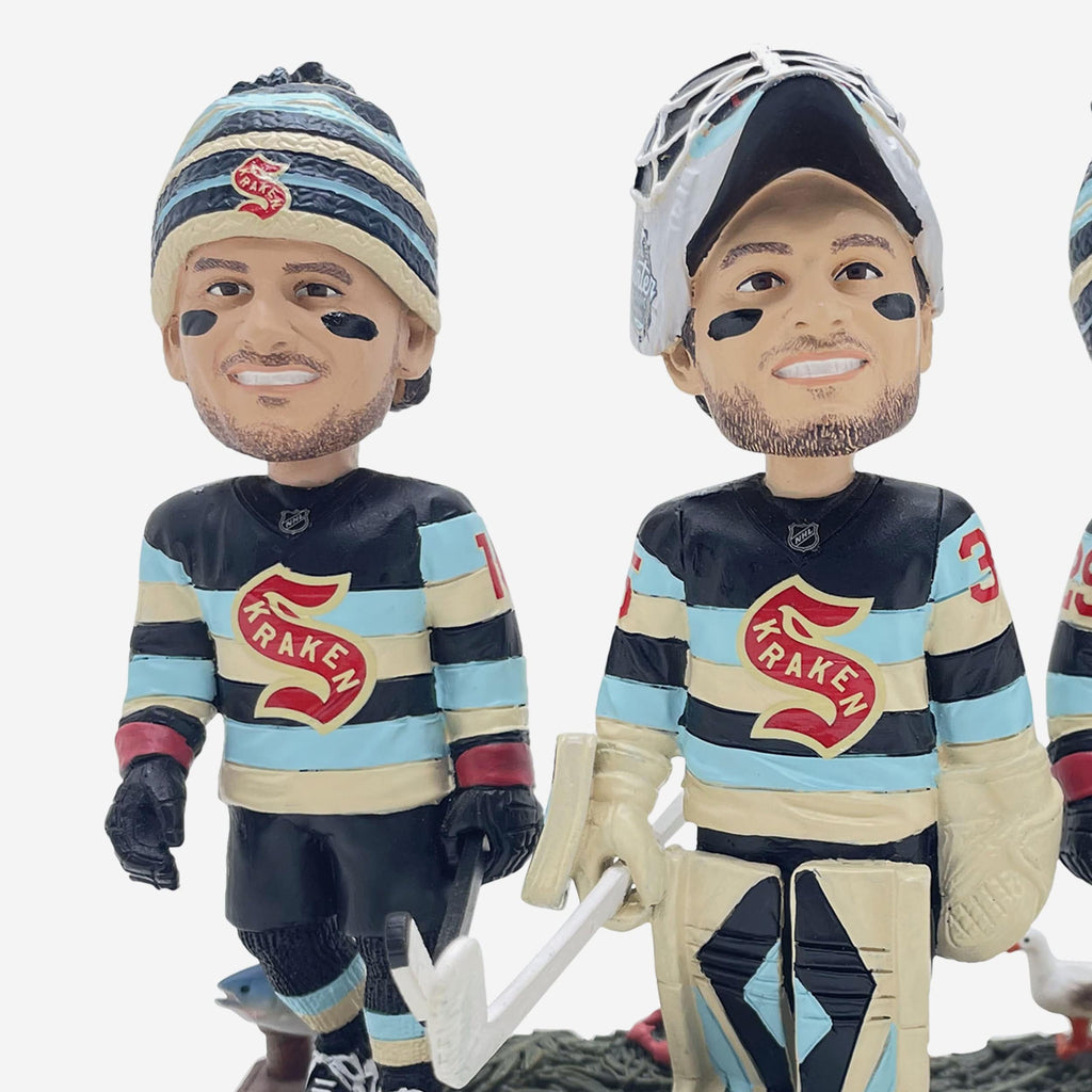 Seattle Kraken 2024 Winter Classic Fish Toss Entrance Mini Bobblehead FOCO