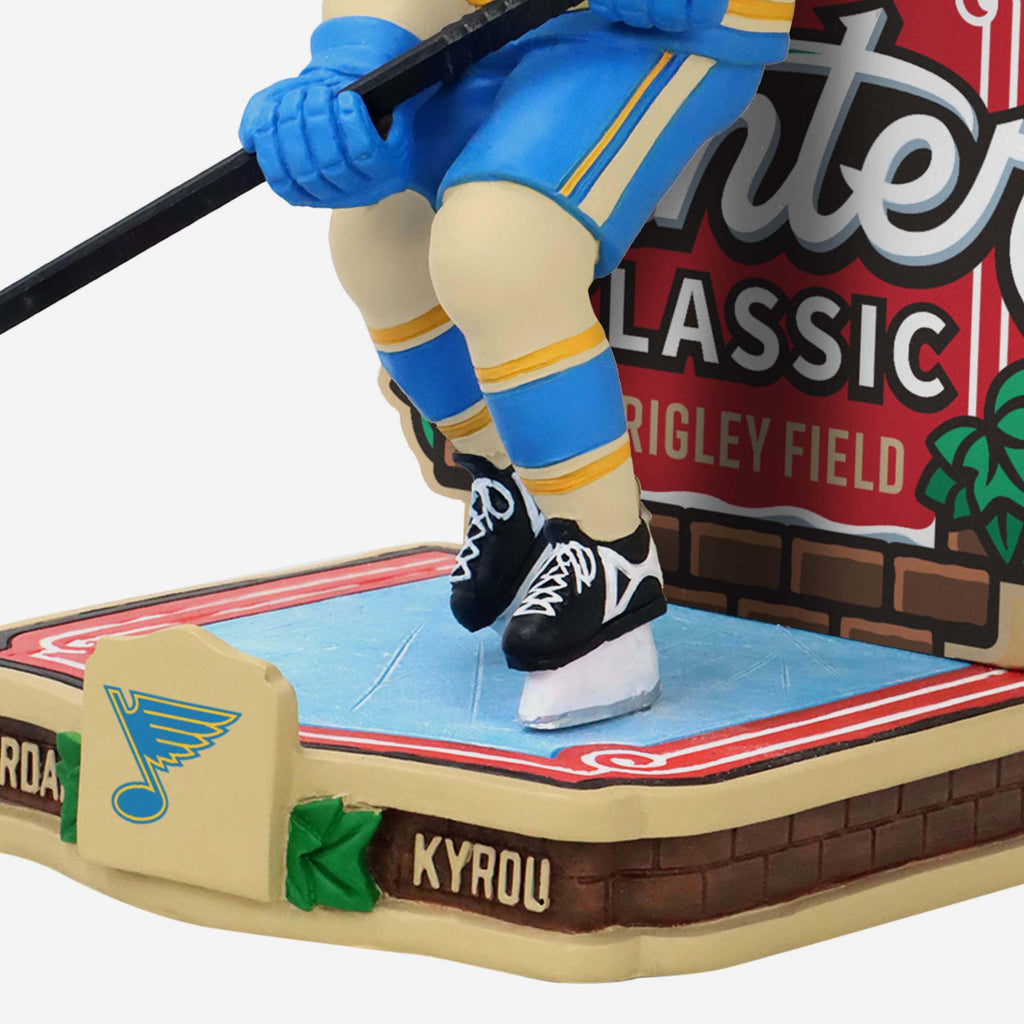 Jordan Kyrou St Louis Blues 2025 Winter Classic Bobblehead FOCO