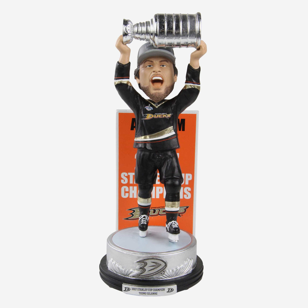 Teemu Selanne Anaheim Ducks Stanley Cup Celebration Series Bobblehead FOCO