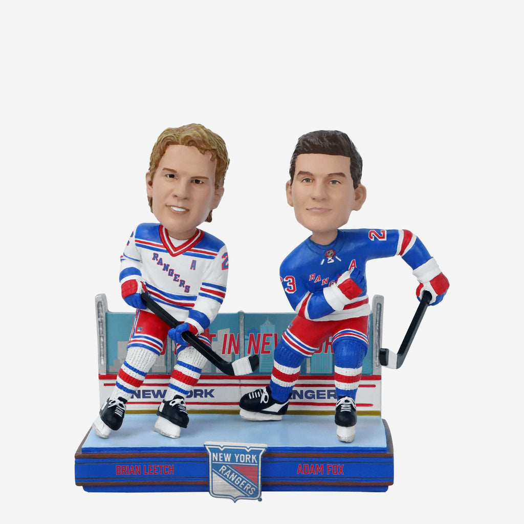 Brian Leetch & Adam Fox New York Rangers Then and Now Bobblehead FOCO
