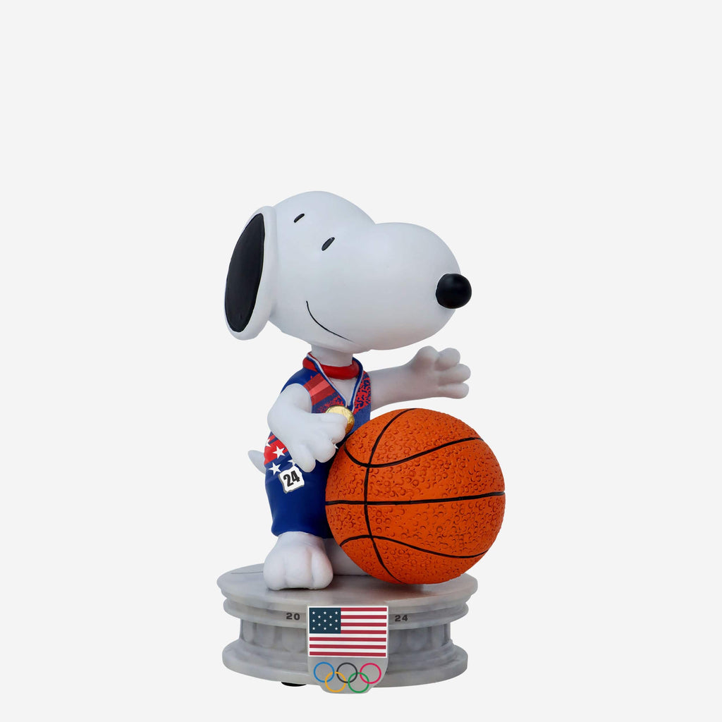 Team USA Snoopy Peanuts Basketball Mini Bobblehead FOCO