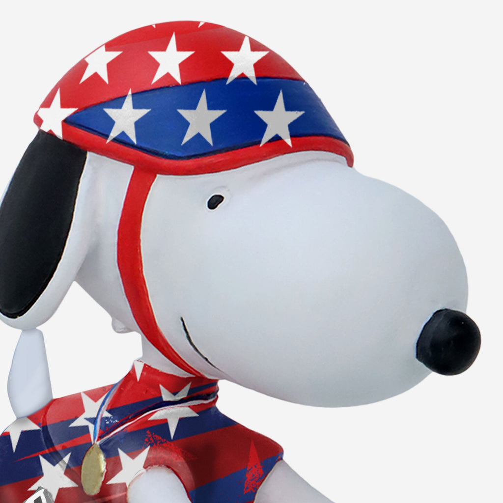 Team USA Snoopy Peanuts Cycling Mini Bobblehead FOCO